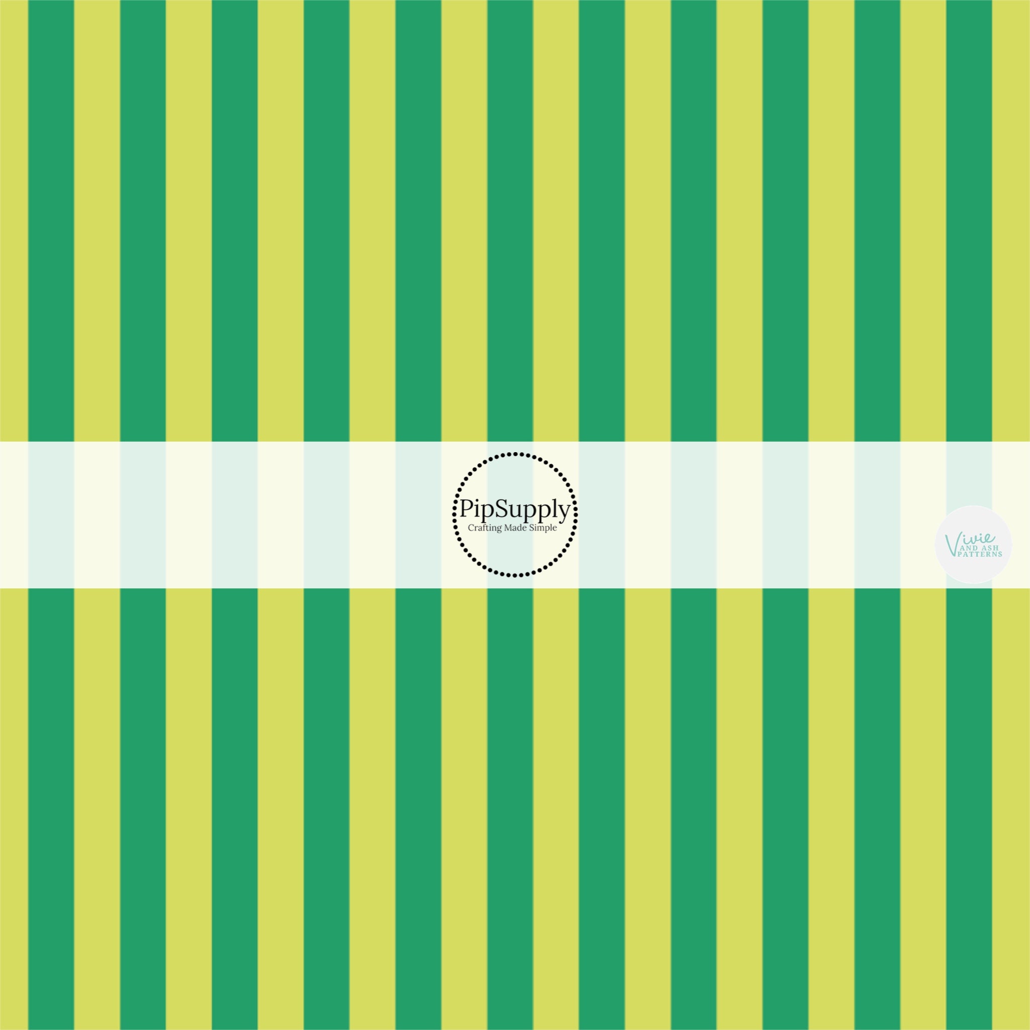 St. Patrick's Day Fabric By The Yard - Green and Lime Stripes Fabric ...