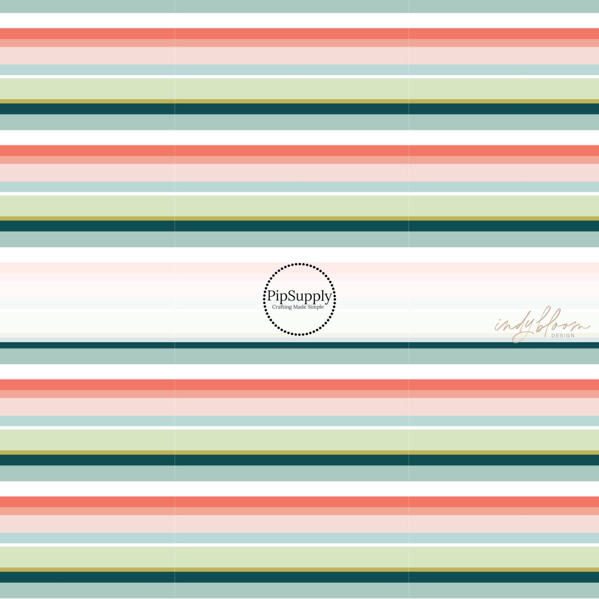 Tropical Stripes Hair Bow Strips – Pip Supply