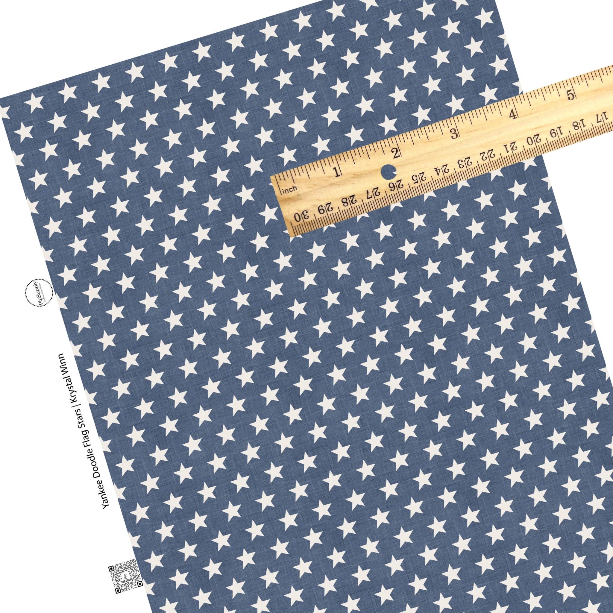 Yankee Doodle Flag Stars Faux Leather Sheets – Pip Supply