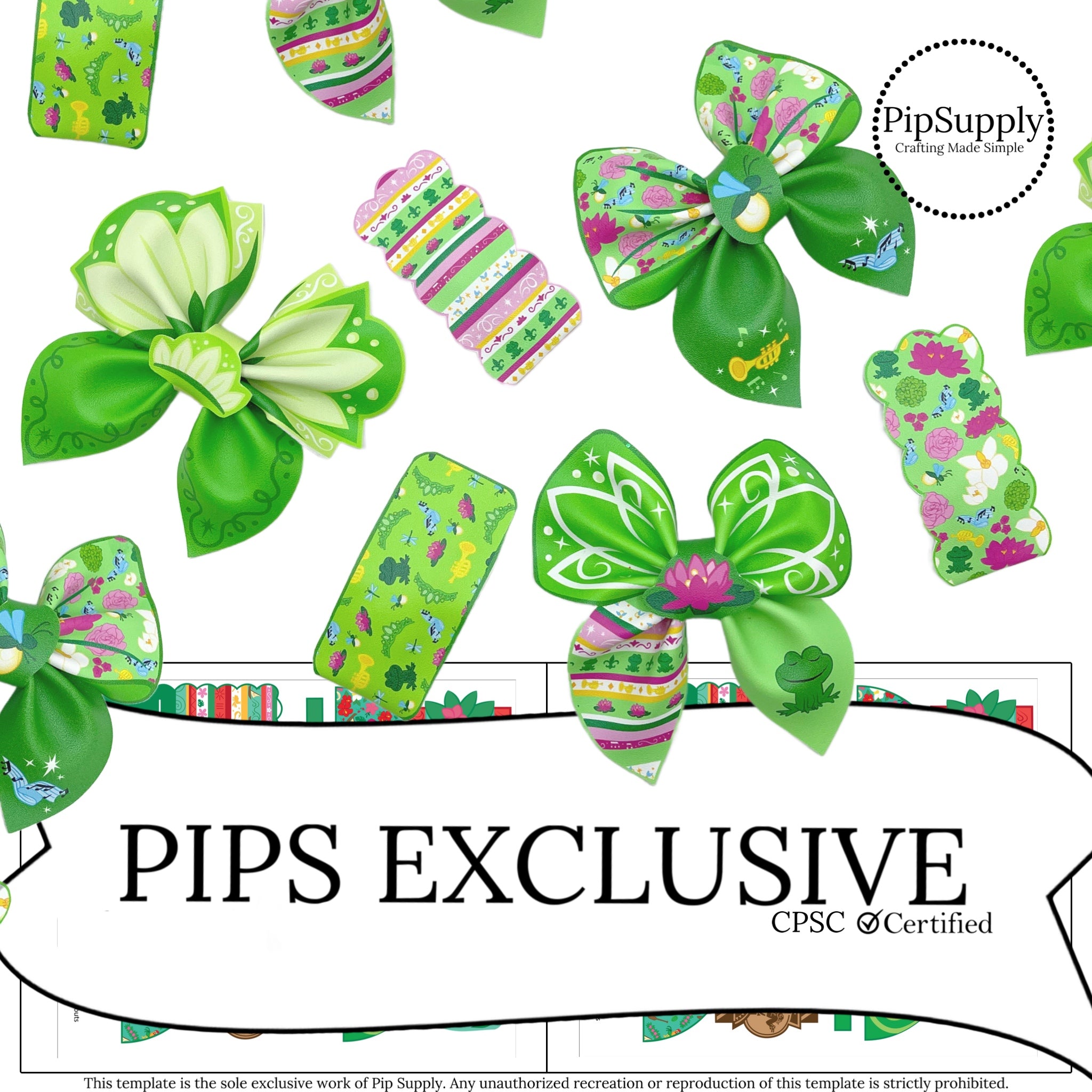 Bayou Princess Faux Leather DIY Hair Bows & Craft Cutouts – Pip Supply