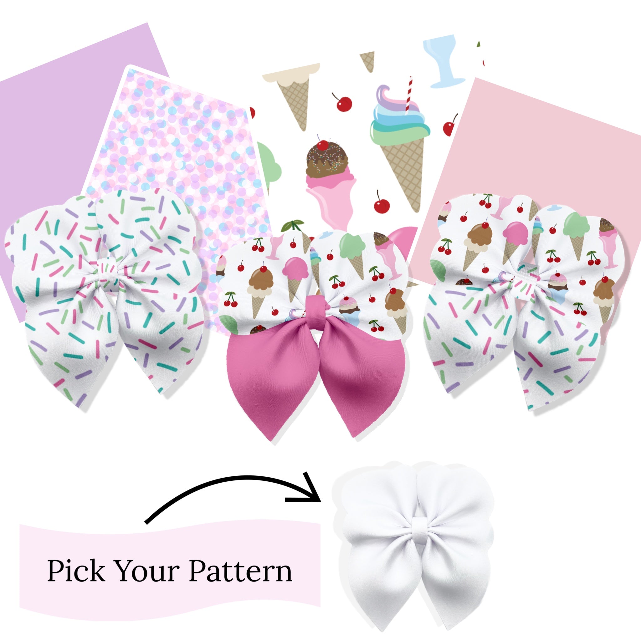 Your Design Bubble Hand Cut Hair Bows - All Themes, Seasons and ...