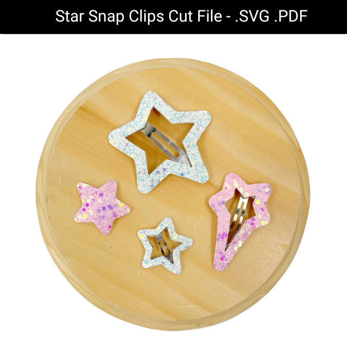 *CUT FILES* Star Snap Clips – Pip Supply