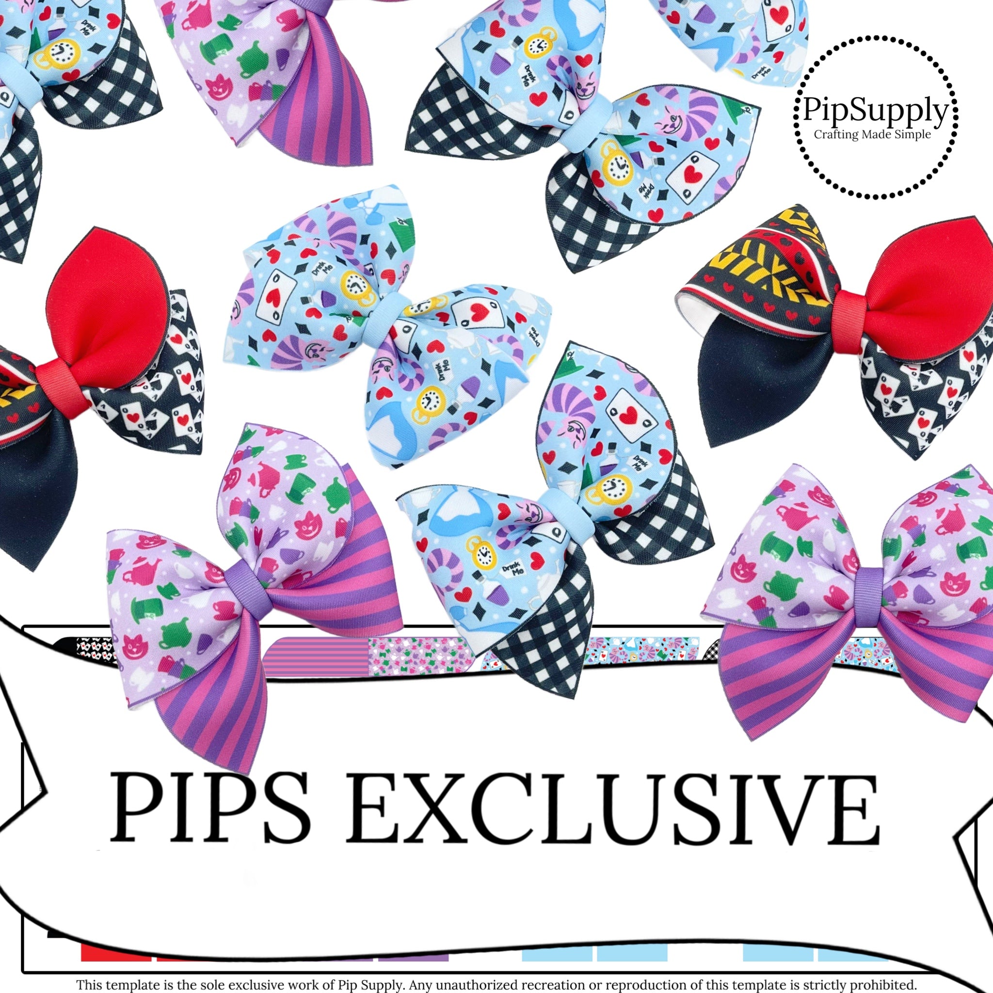 Down The Rabbit Hole Pinwheel Neoprene DIY Hair Bows – Pip Supply