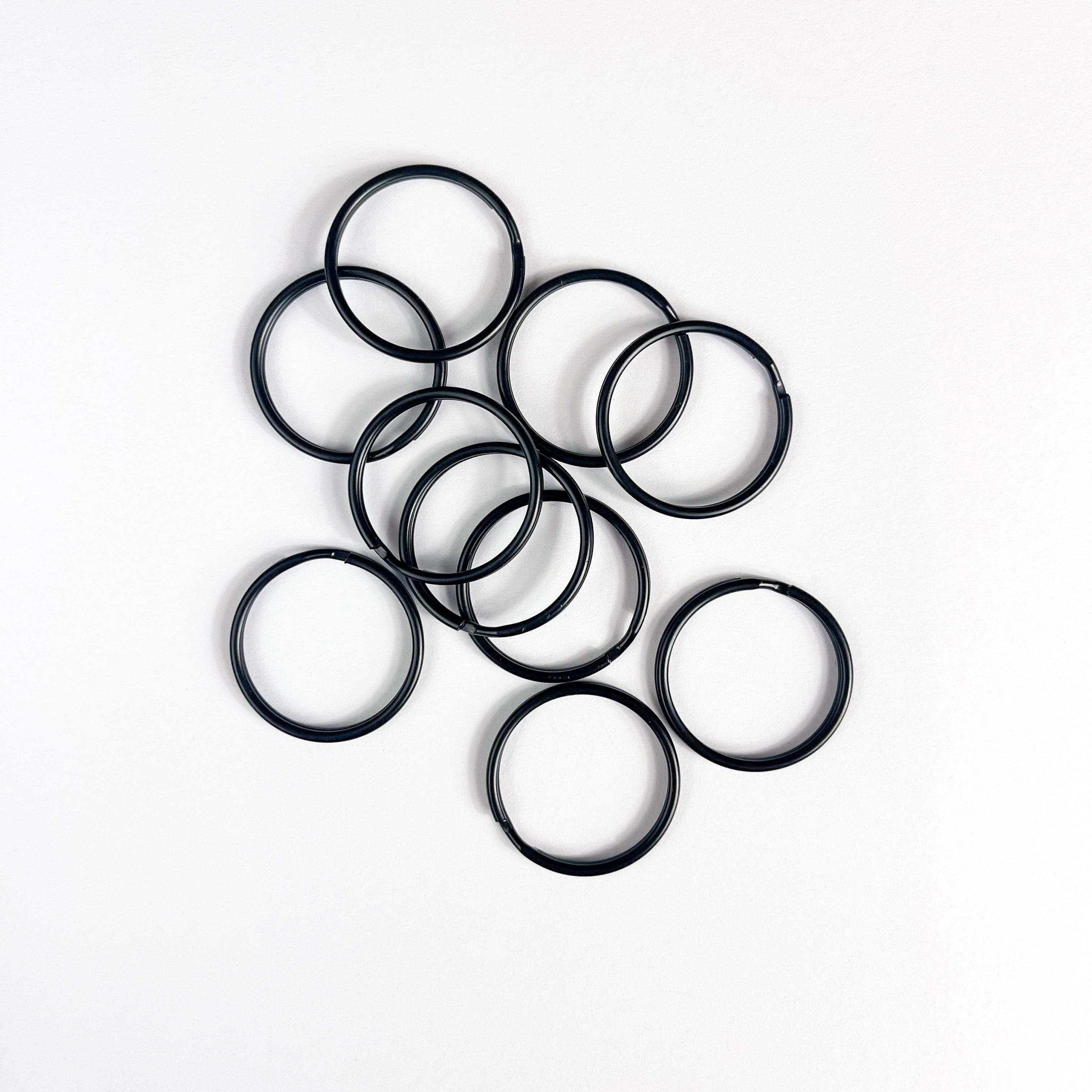 Set of 10 - Black Split Key Ring – Pip Supply