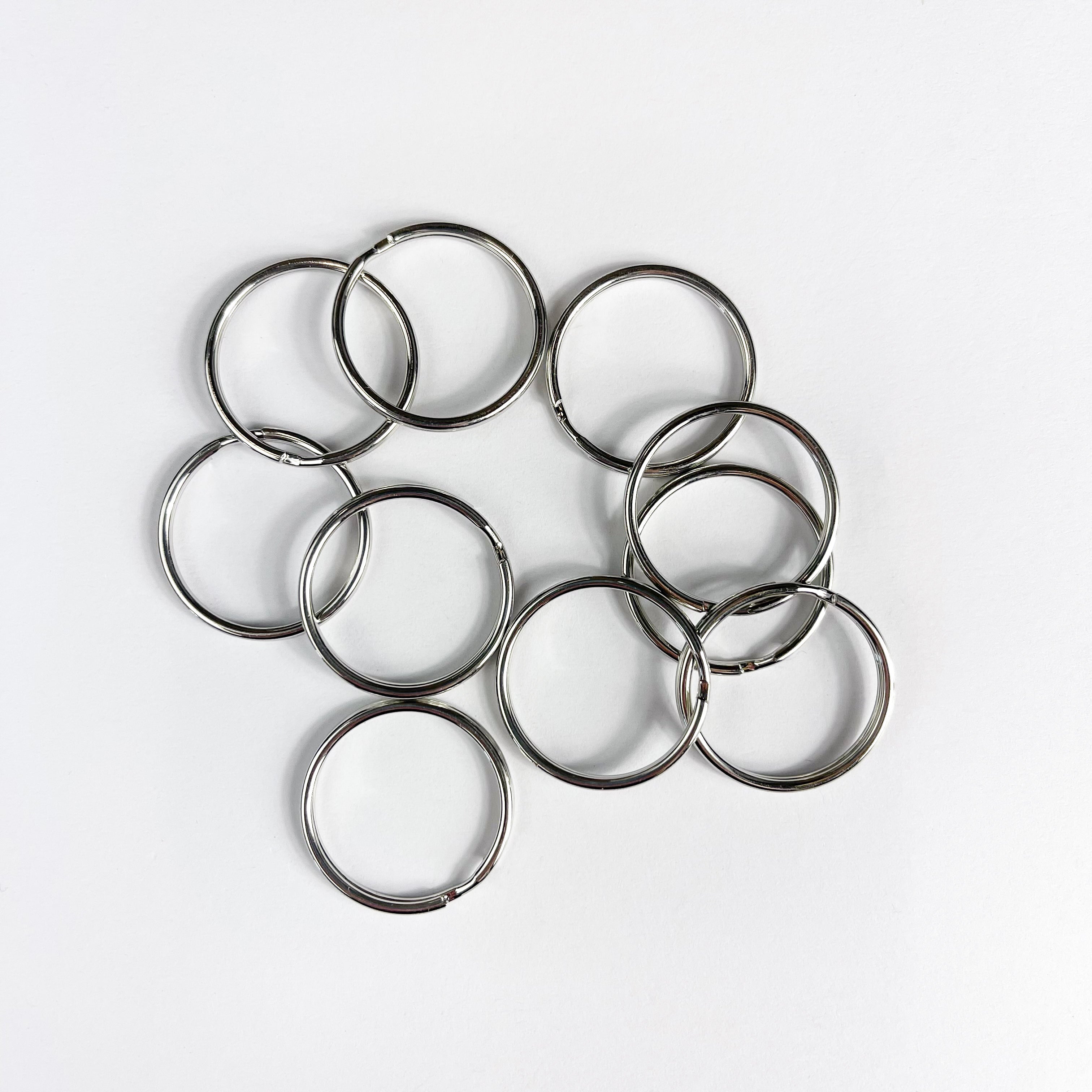 Set of 10 - Silver Split Key Ring – Pip Supply