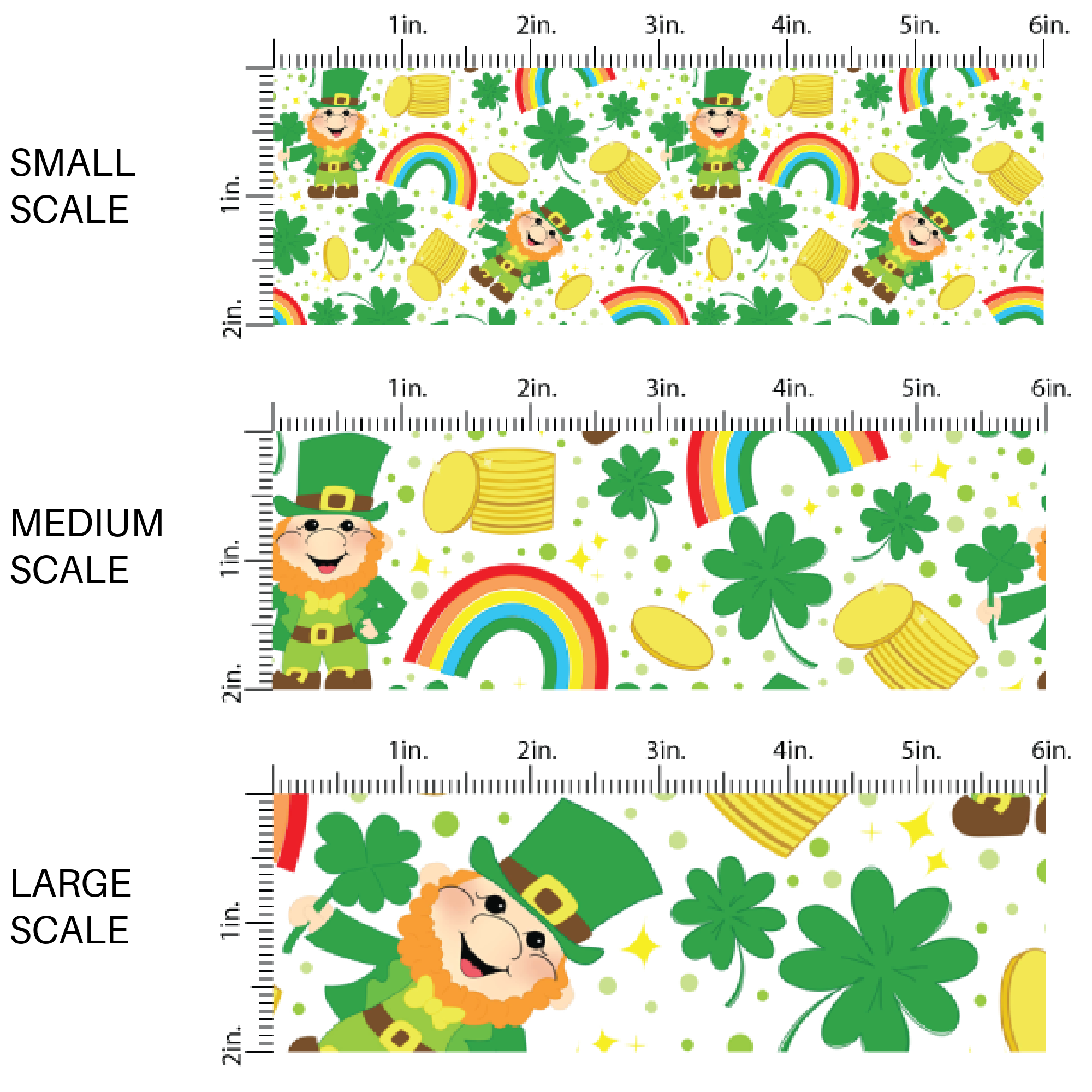 Holiday Fabric By The Yard - Lucky Leprechauns Fabric - St. Patrick's ...