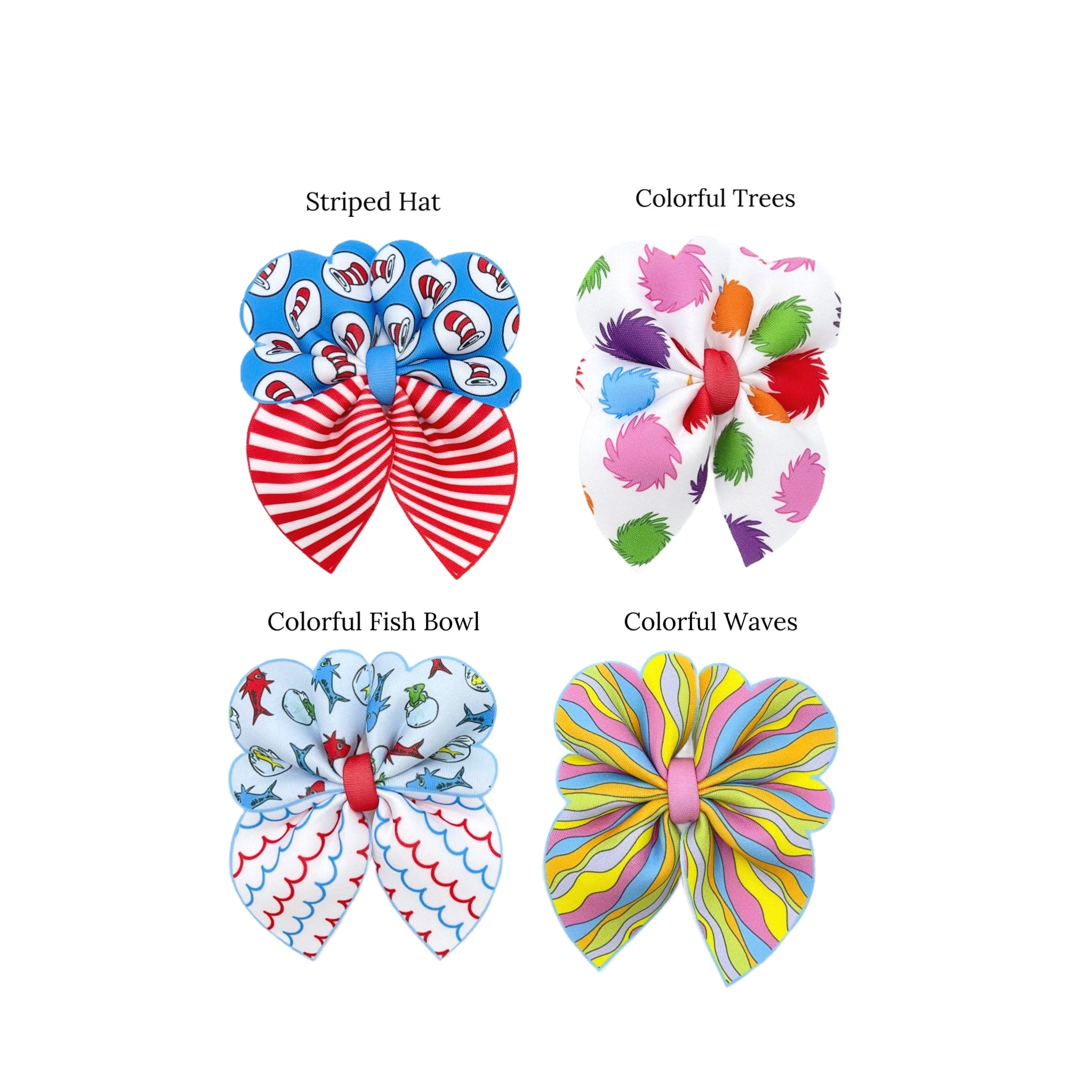 Reading Character Celebration Hair Bows-MINI Places You Go Shapes ...