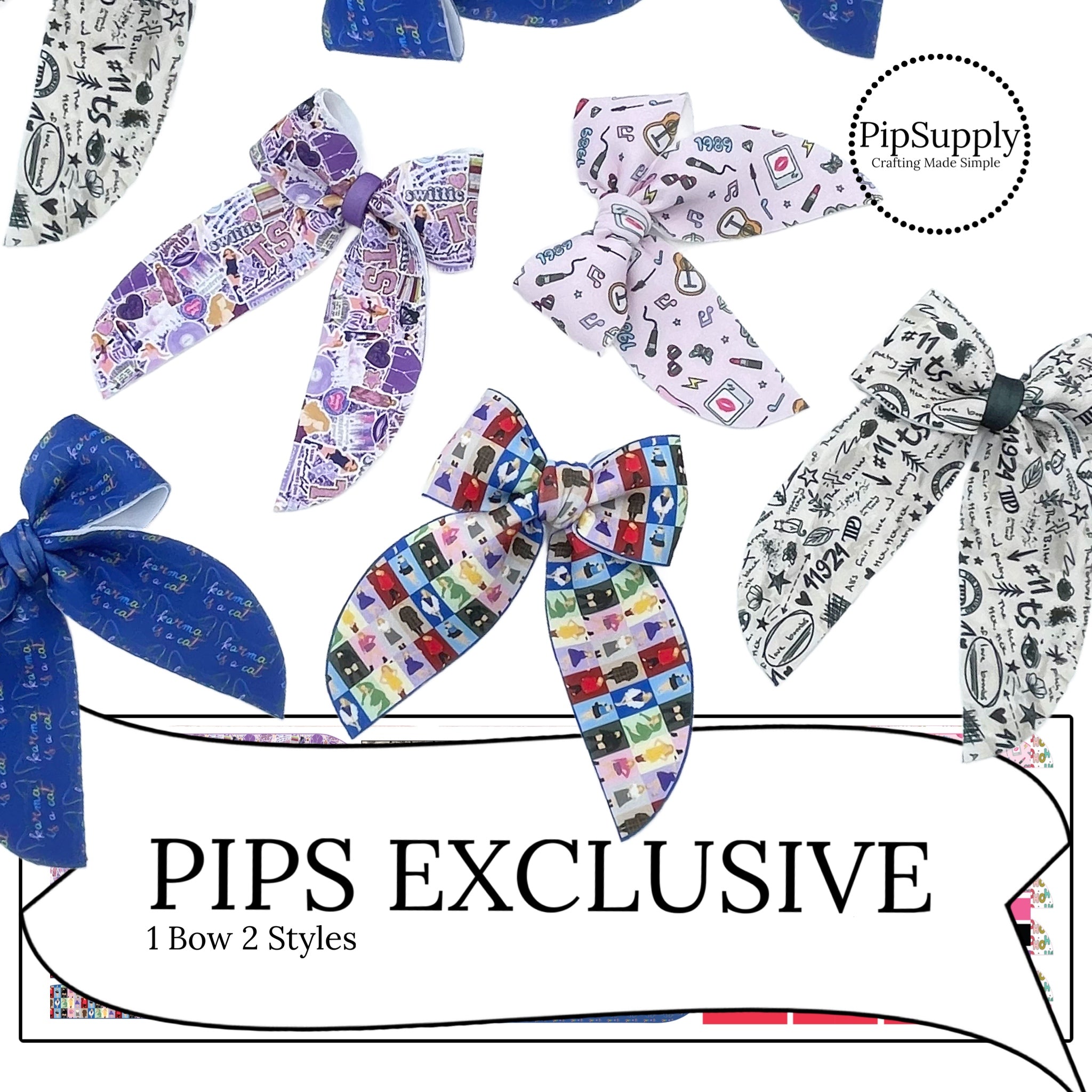 Female Pop Singer Inspired Hair Bows-Music Icon LONG Sailor Neoprene ...