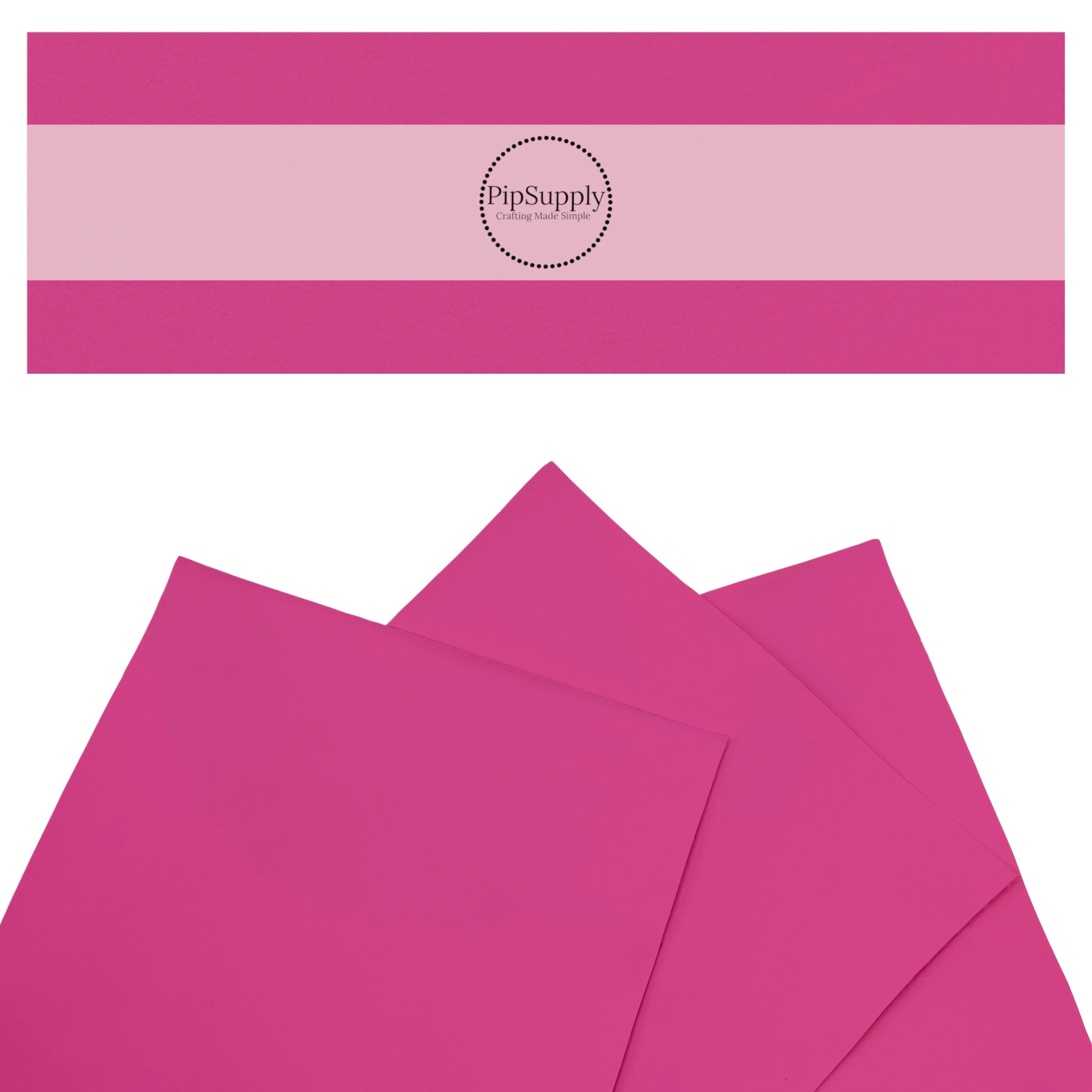 Pink Smooth Faux Leather - Hot Pink Solid Smooth Faux Leather Sheets ...