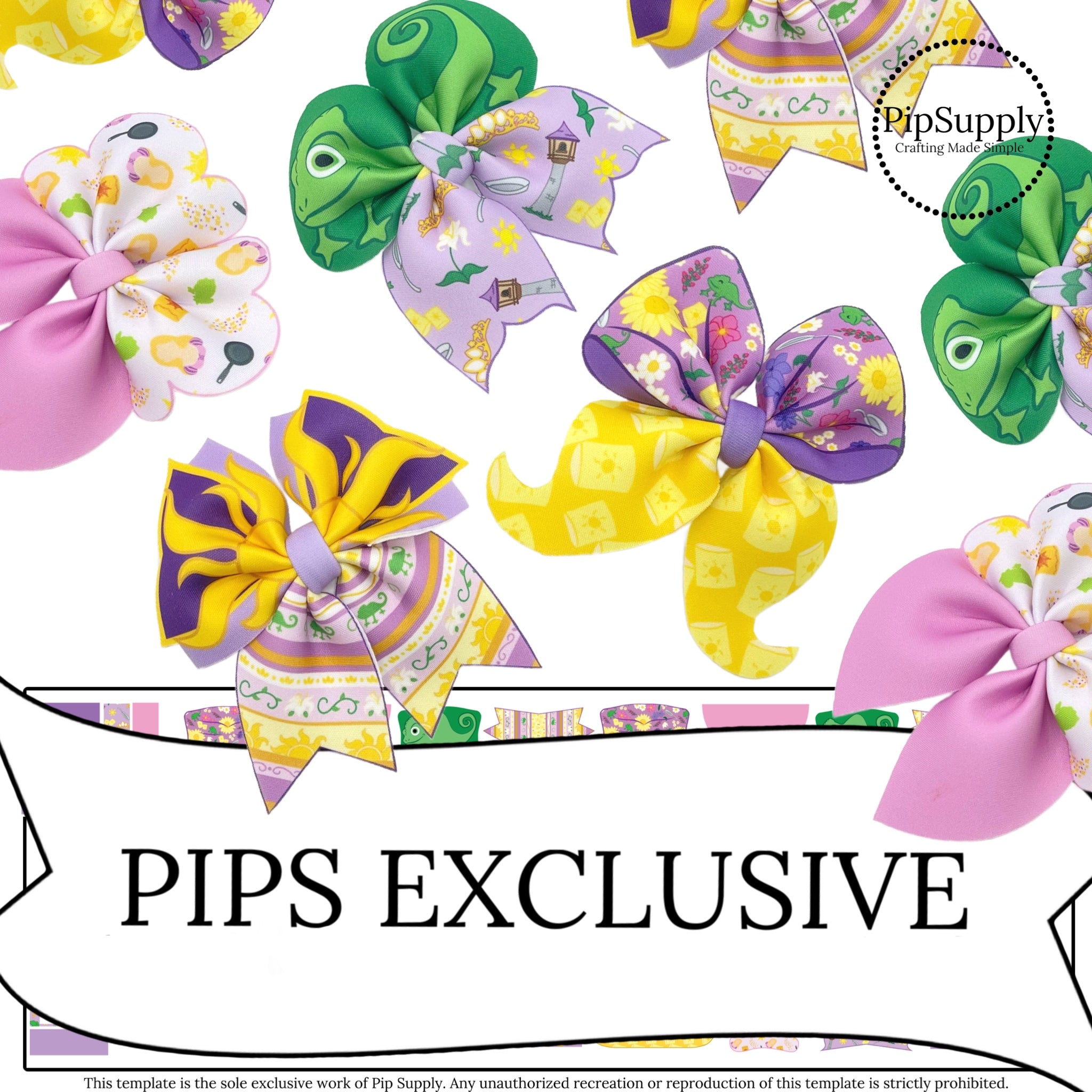 Tower Princess Bubble Shapes Neoprene DIY Hair Bows – Pip Supply