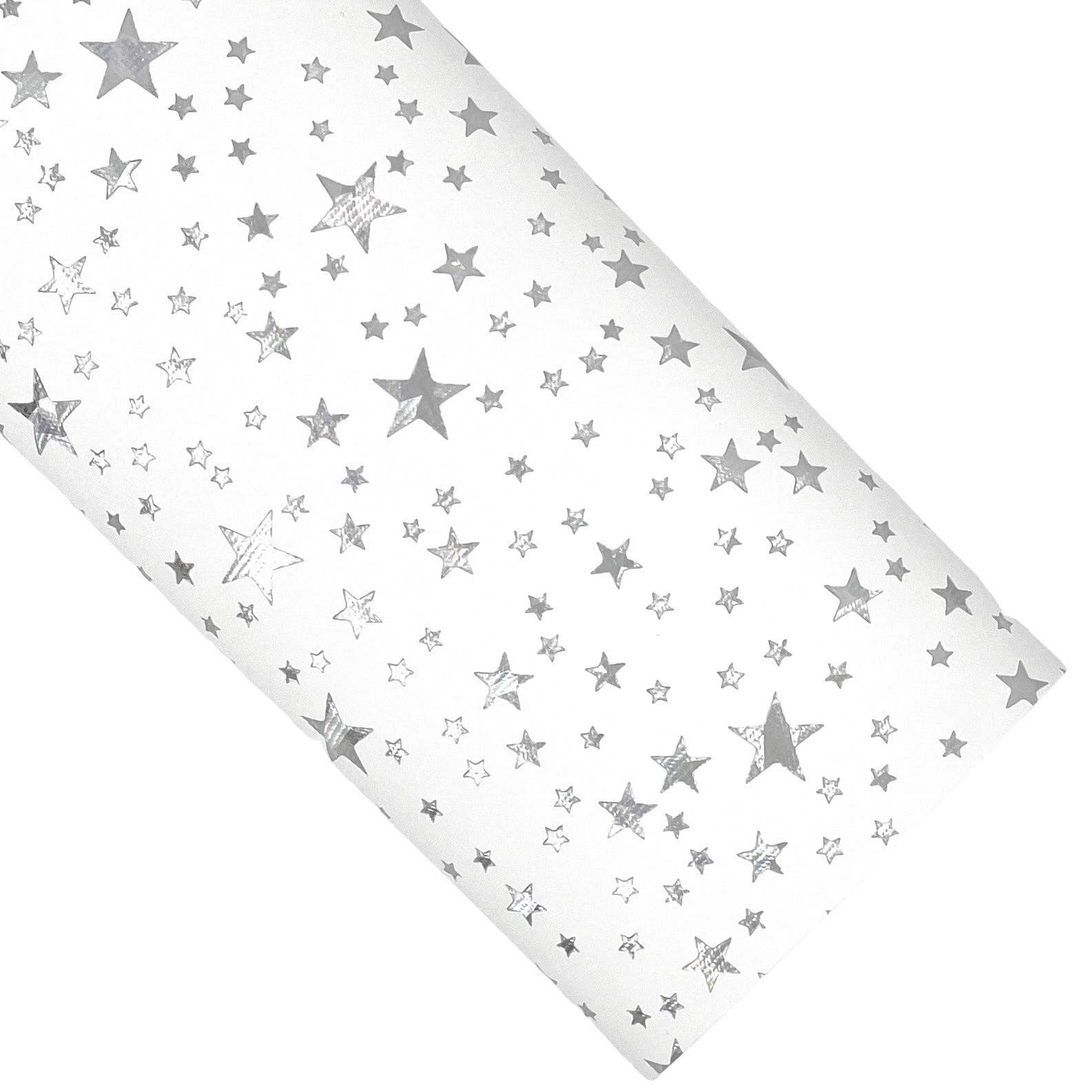 White Holo Stars Smooth Vegan Leather Sheets – Pip Supply