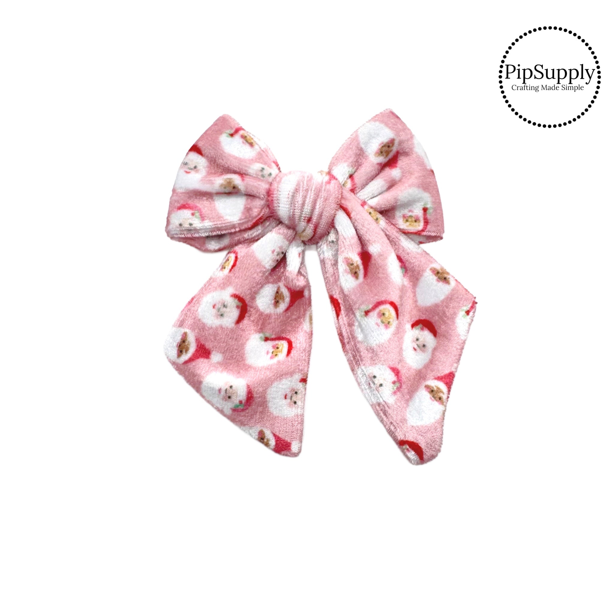 Christmas Themed Ruth Hair Bow Pack - All The Santas VELVET Ruth Hair ...