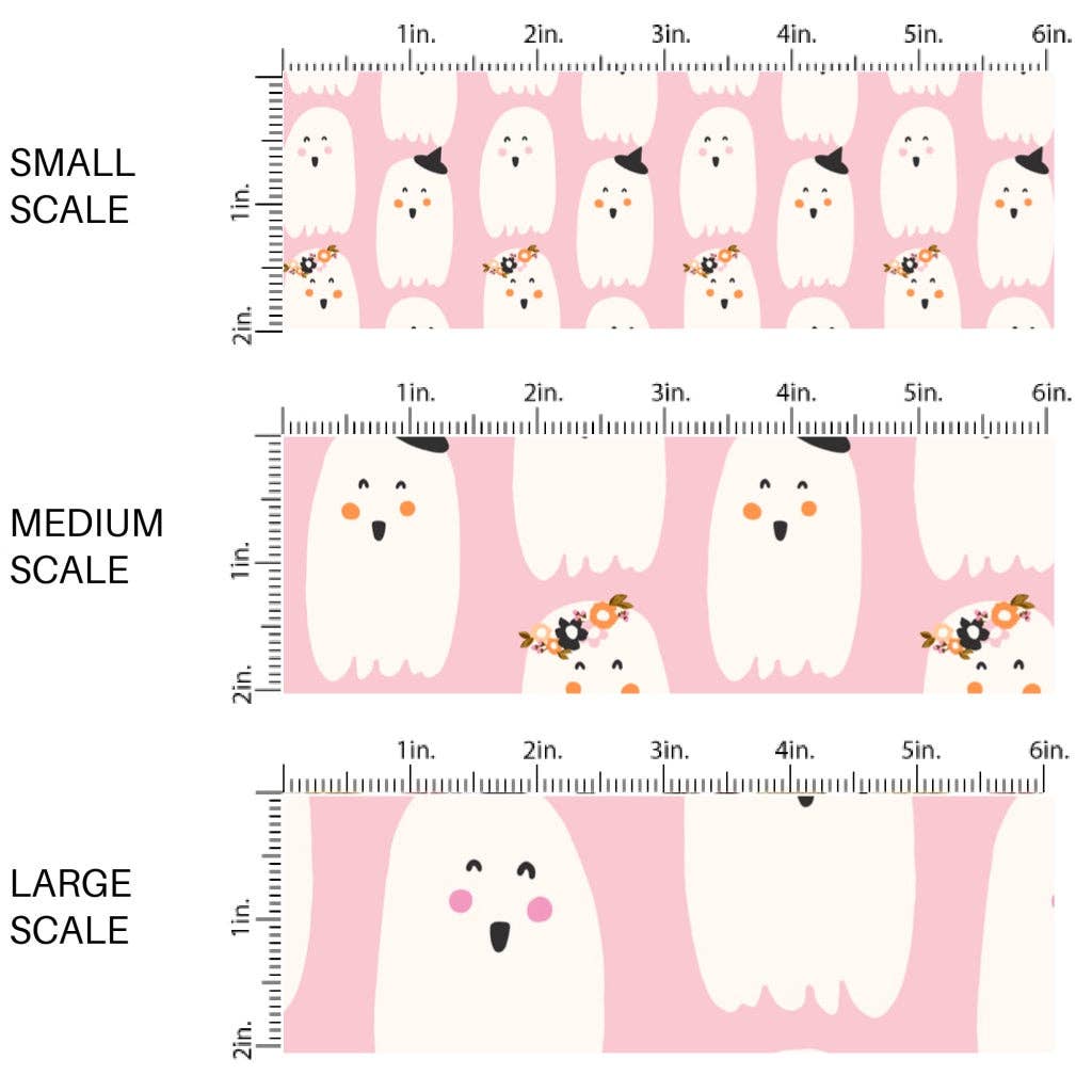 Retro Ghoul Ghost Bubblegum Fabric By The Yard – Pip Supply