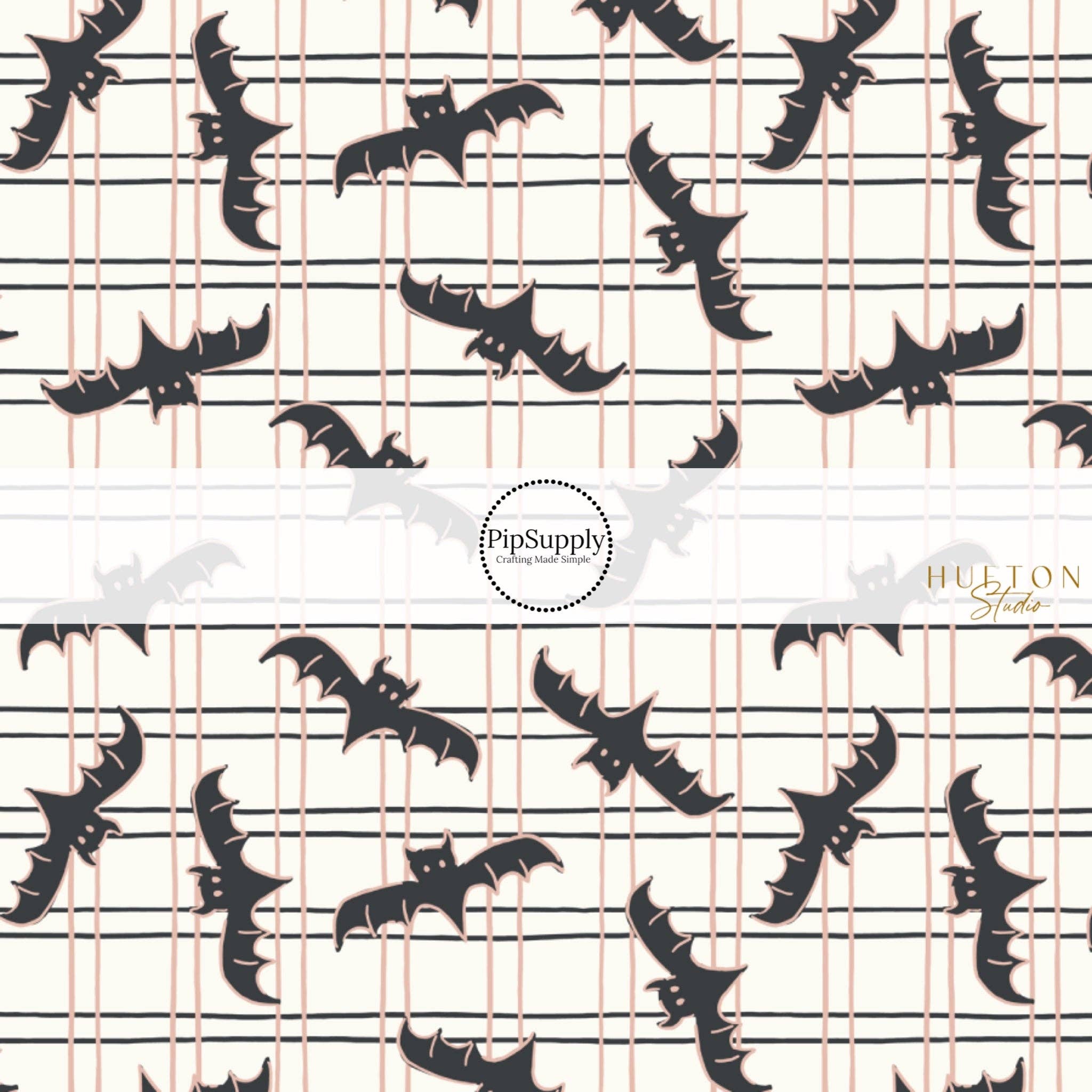 Spooky Bat Grid Hair Bow Strips – Pip Supply