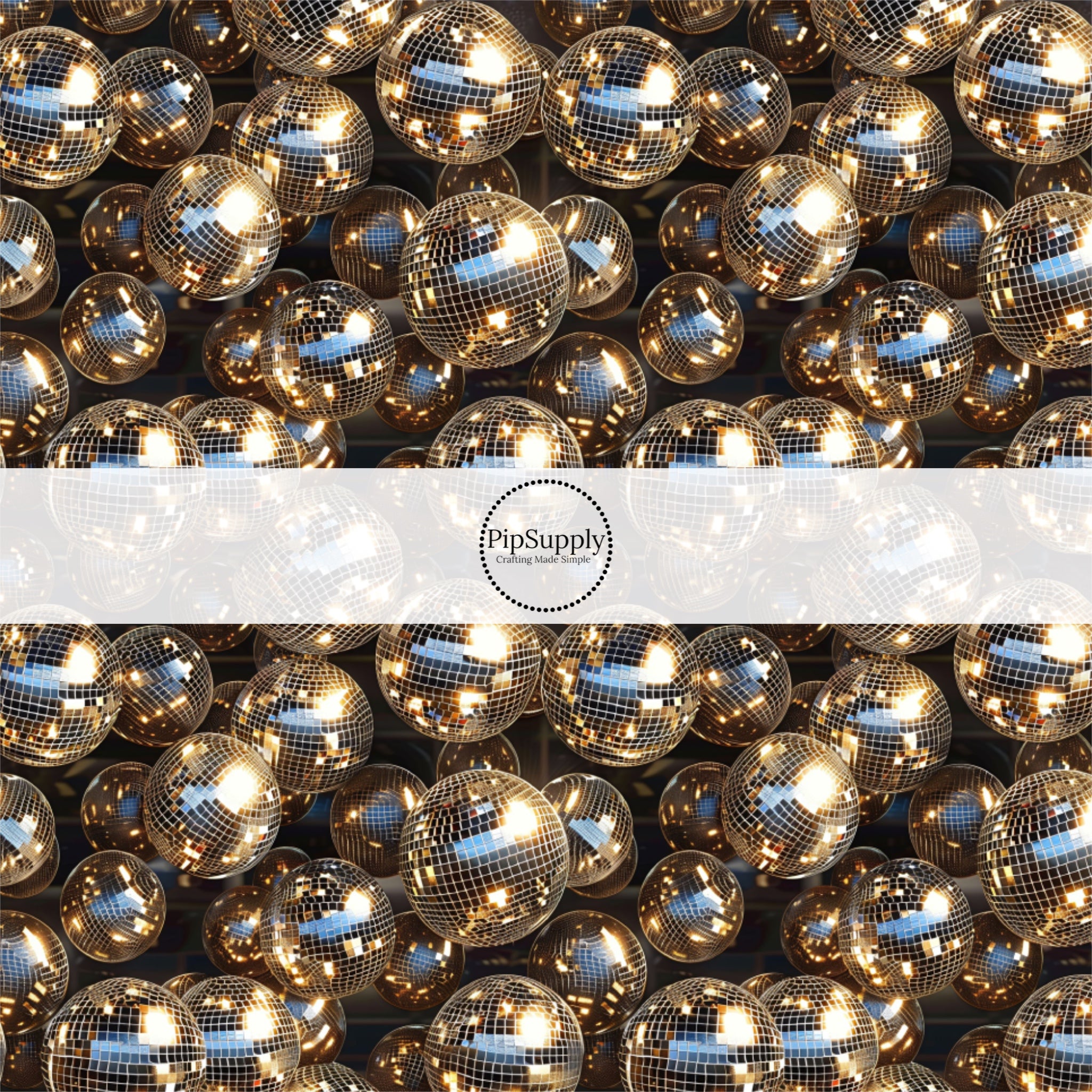 Disco Ball Fabric By The Yard - Gold Disco Fabric By The Yard – Pip Supply
