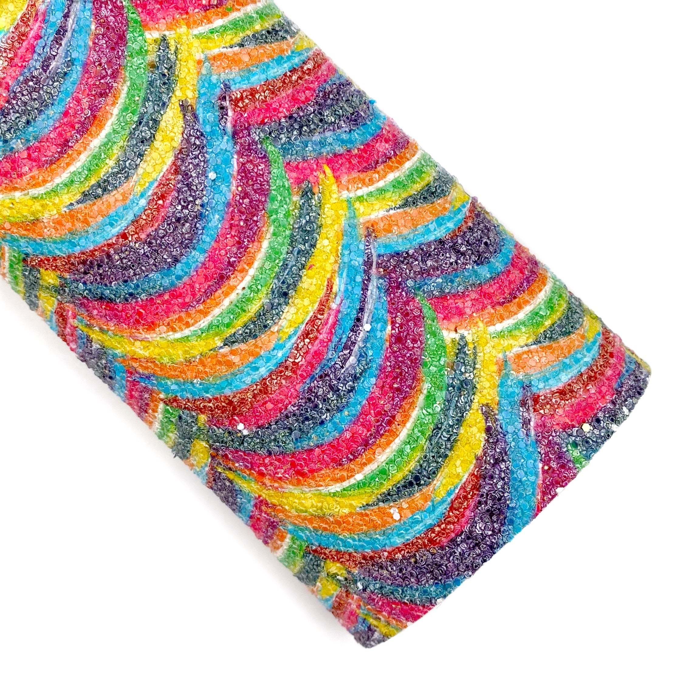 4 SHEET PACK - Fiesta Streamers Iridescent Chunky Glitter Faux Leather ...