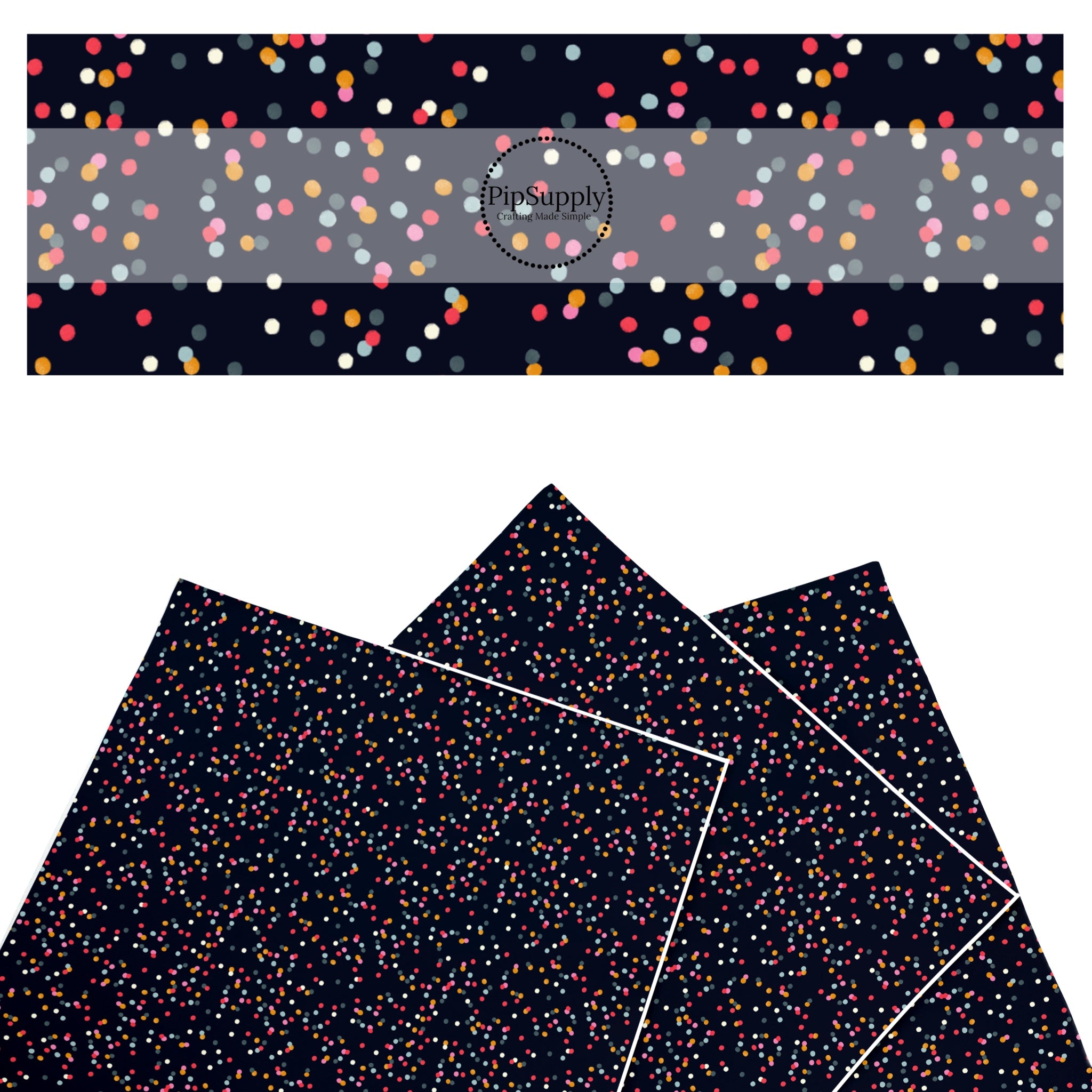 Valentine Day Confetti Faux Leather Sheets - Multi Love Confetti Faux ...