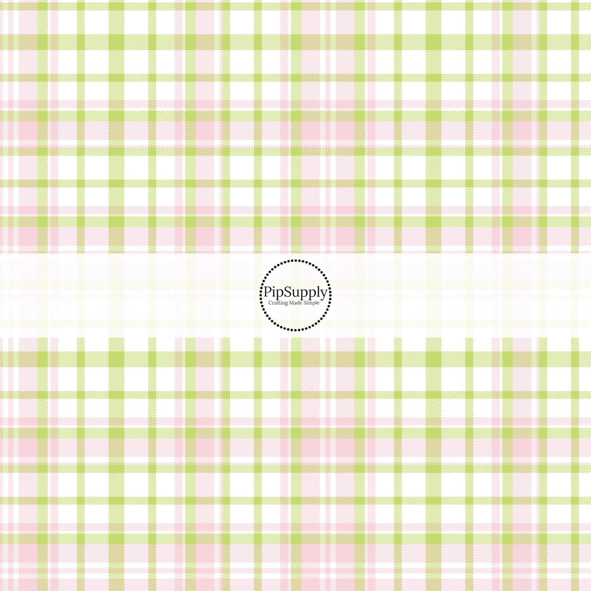 Spring Plaid Fabric By The Yard - Pastel Grass Plaid Fabric By The Yard ...