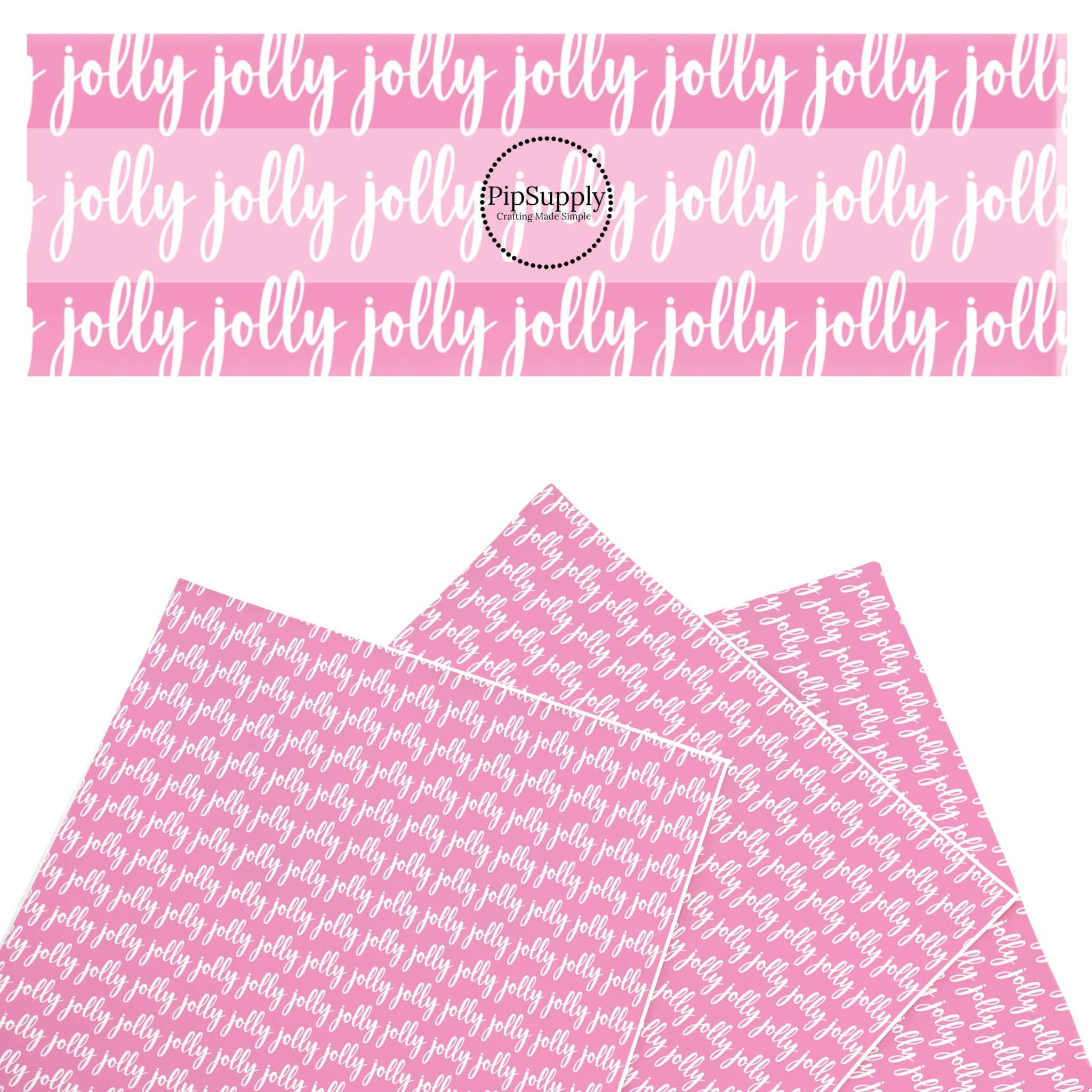 Jolly Faux Leather Sheets - Pink Cursive Jolly Faux Leather Sheets ...