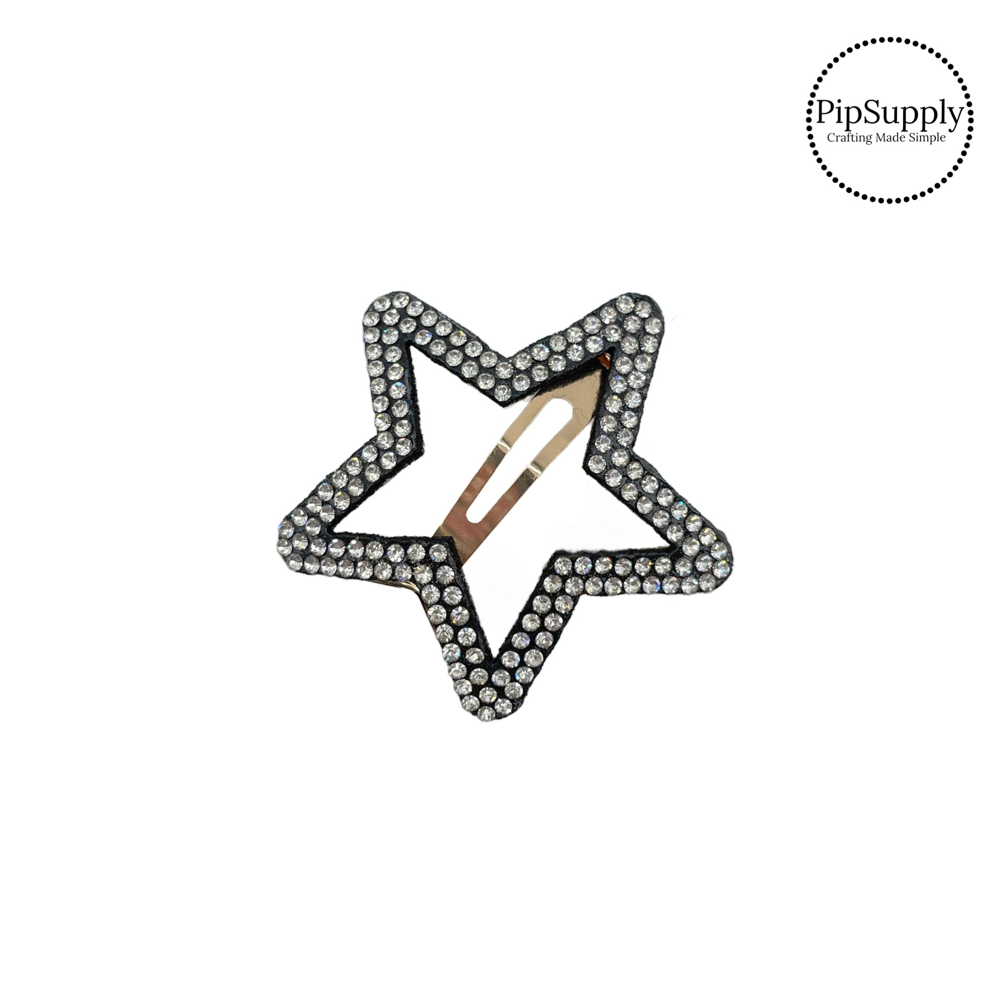 Sparkling Silver Star Hair Clip - Silver Rhinestone Star Hair Clip ...