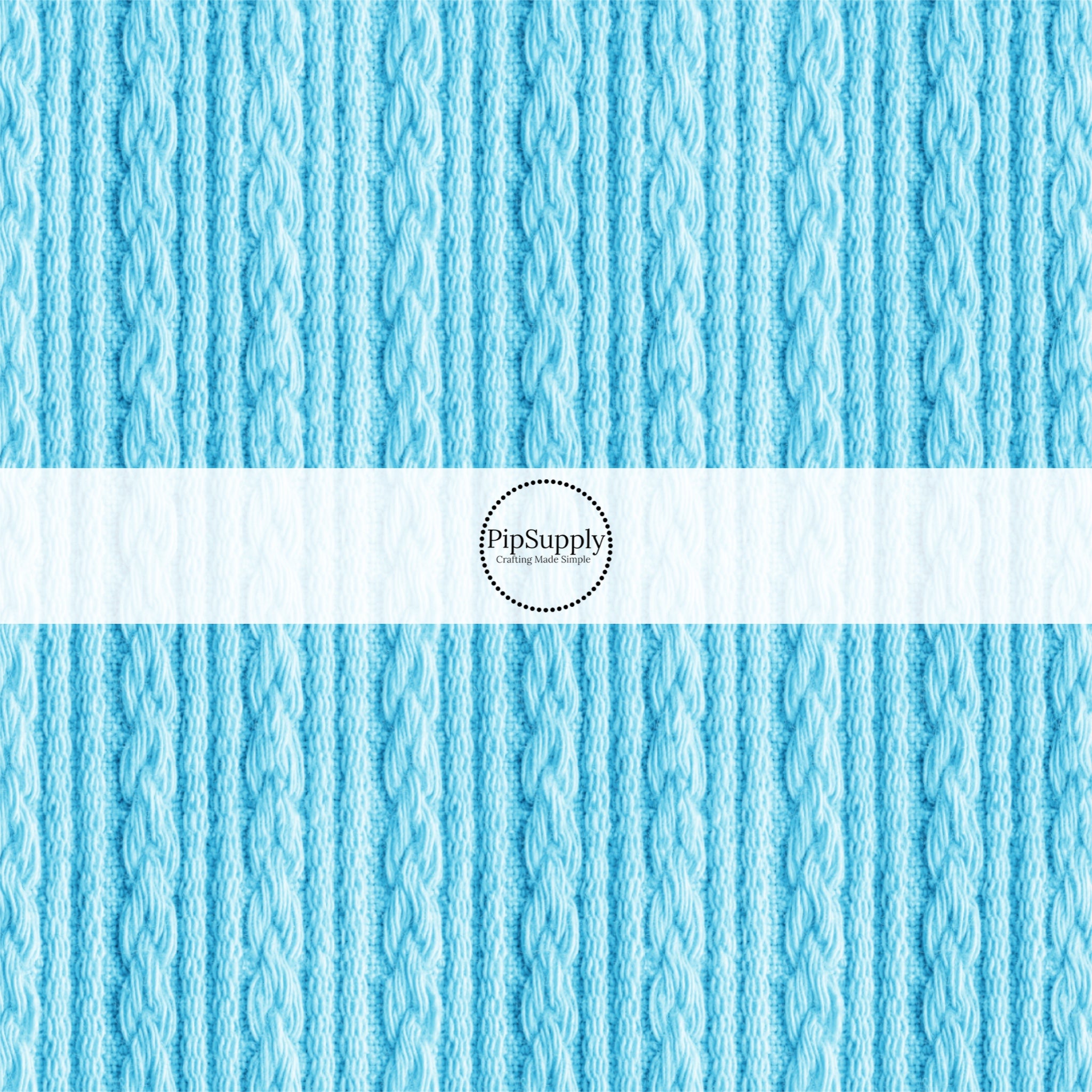 Vintage Winter Light Blue Faux Texture Sweater Fabric By The Yard – Pip ...