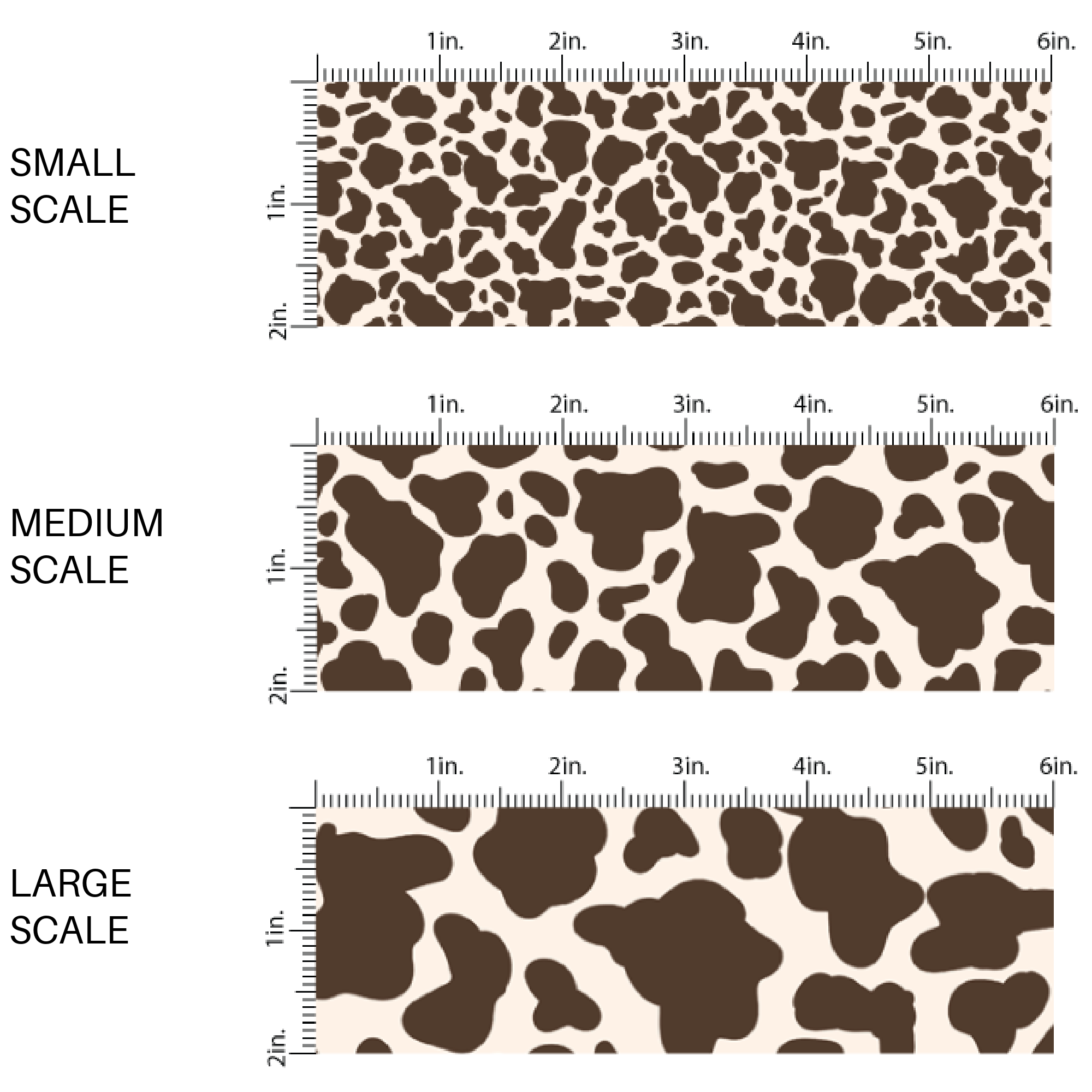 Cow Print Fabric By The Yard - Brown and Cream Cow Print Fabric ...