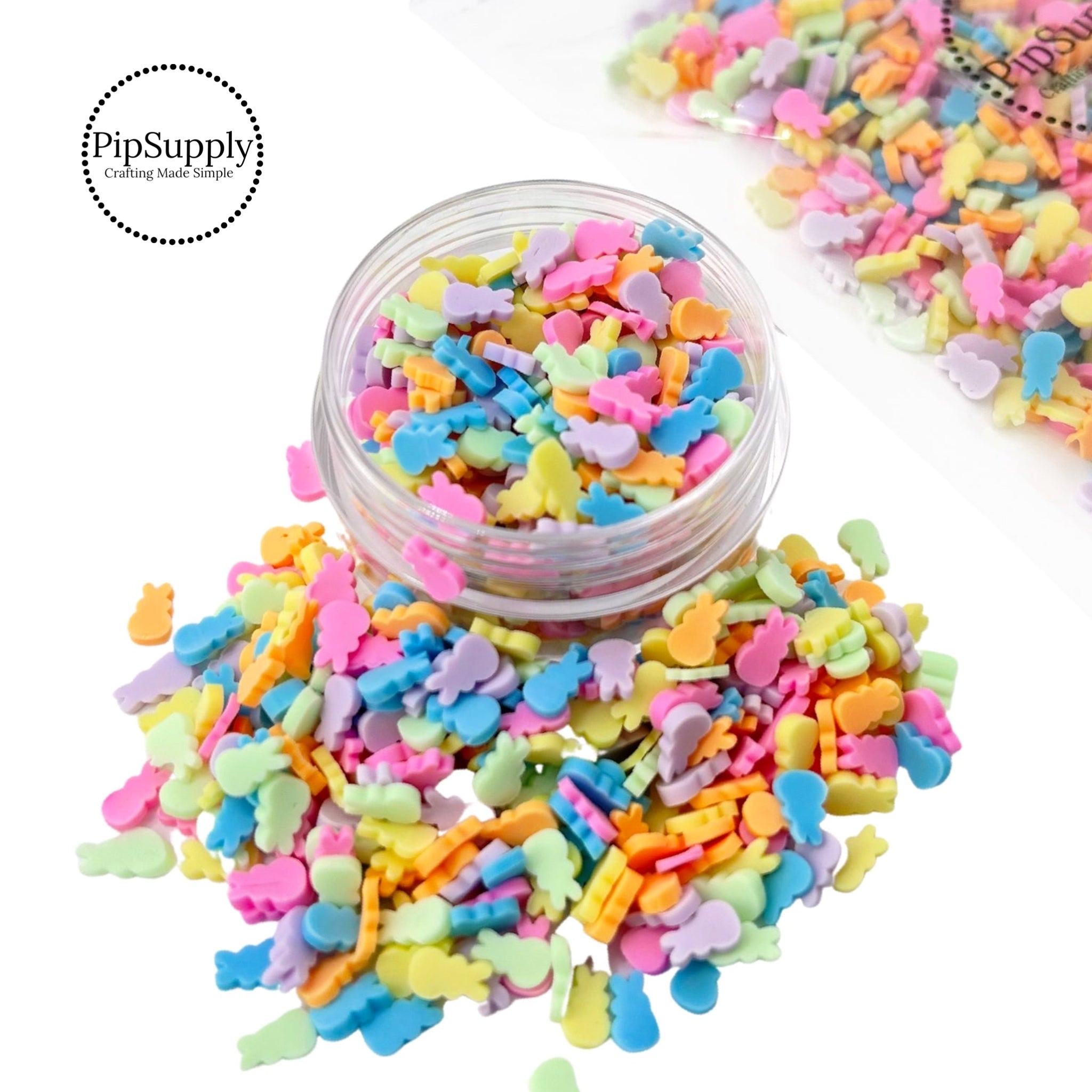 Pastel Spring Clay Slices - Bunny Hop Pastels Clays - Easter Colorful ...