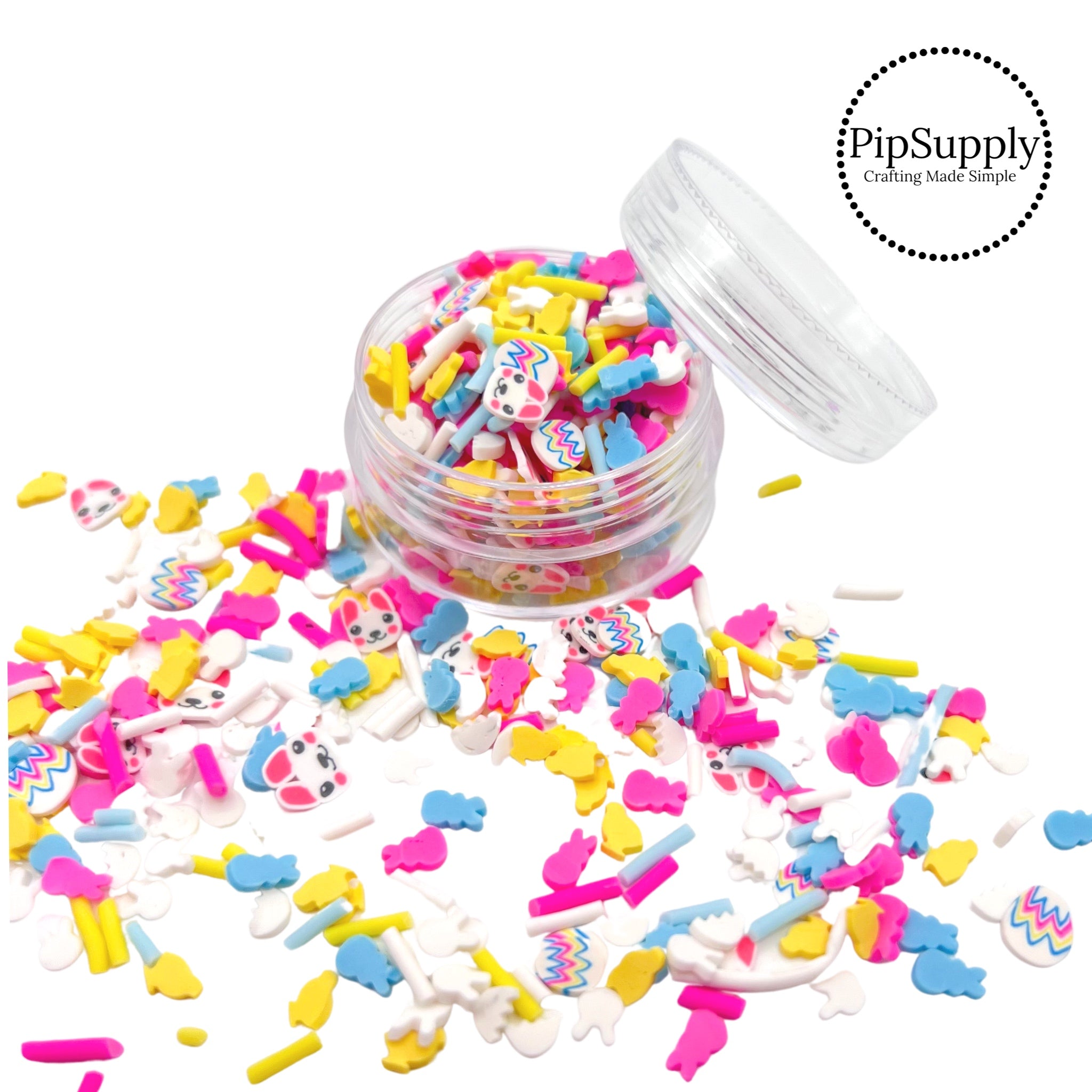 Bunnies Chicks and Sprinkles Loose Clay Mix - Easter Bunny Loose Clay ...