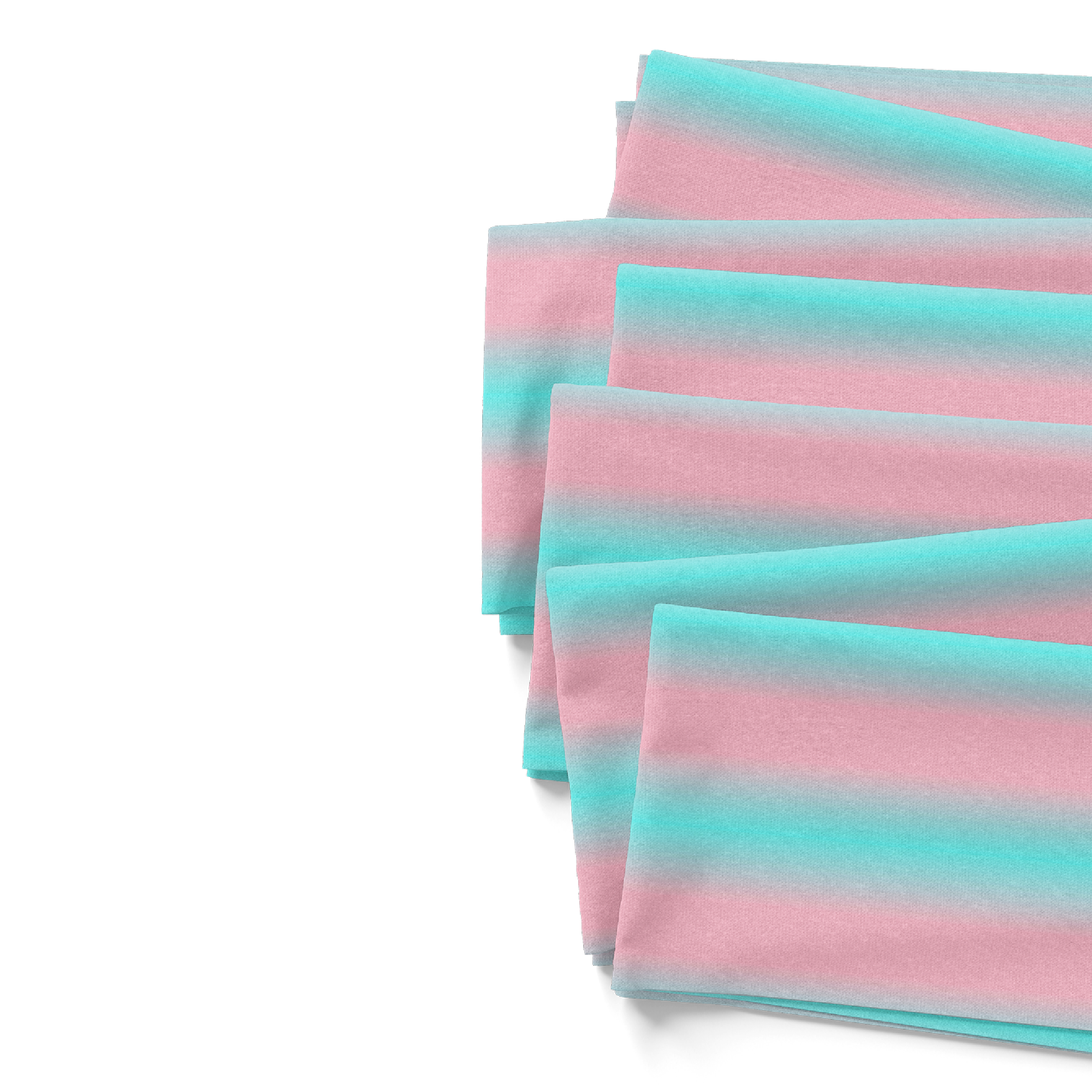 Pink and Blue Spring Ombre Fabric By The Yard - Aqua and Light Pink ...