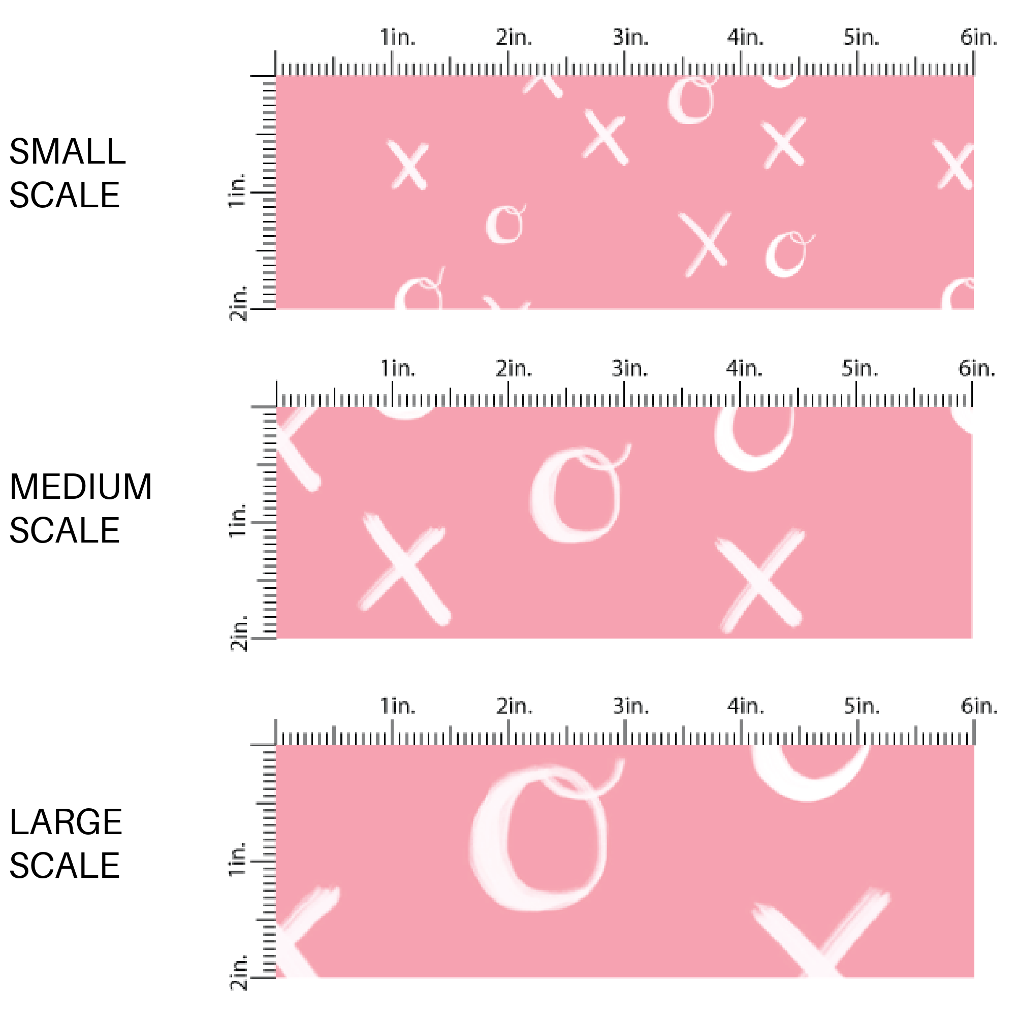 Pink XO Valentine Fabric by the Yard - Cursive XO Pink Fabric- Pink ...